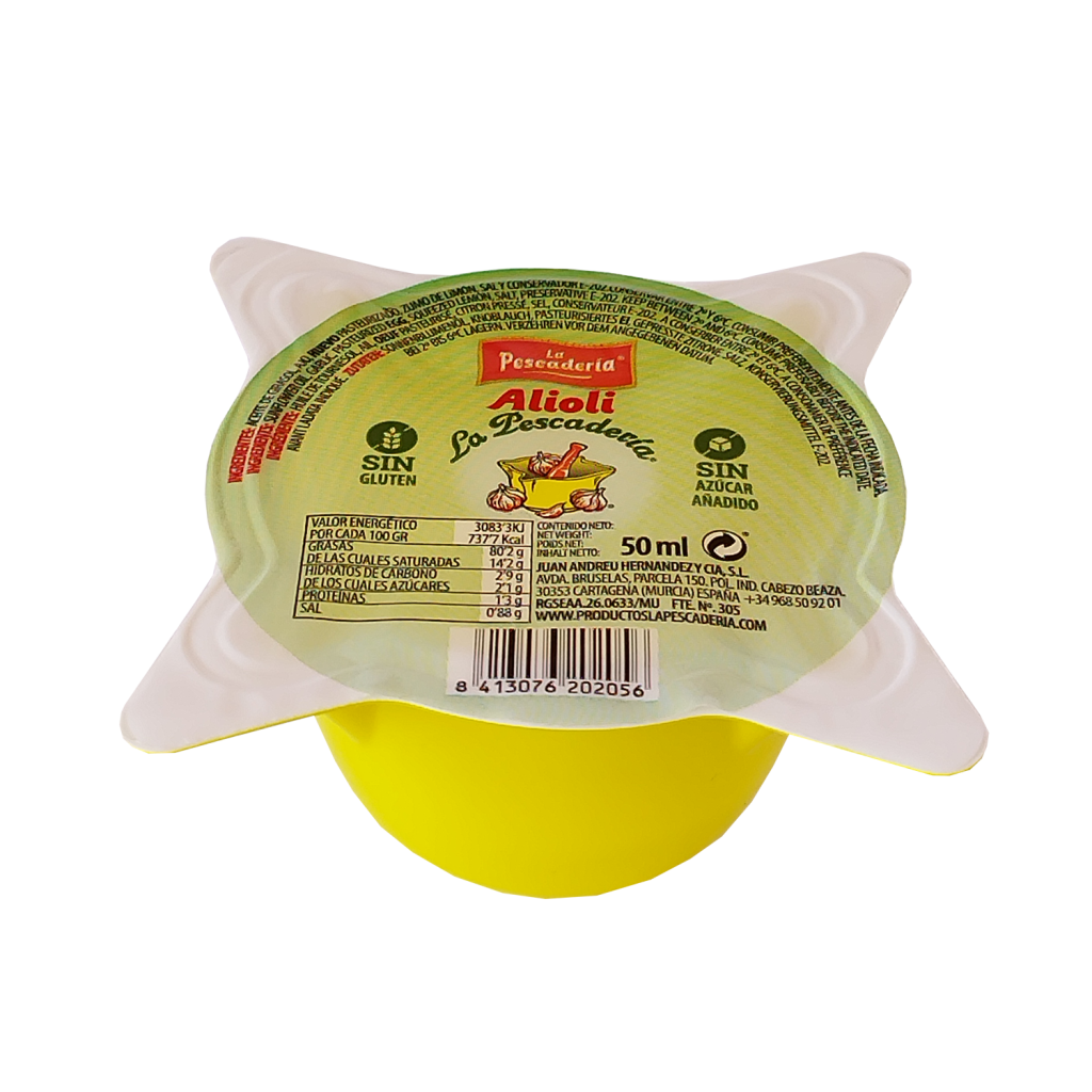 ALIOLI Mortero 50ml - Productos La Pescadería
